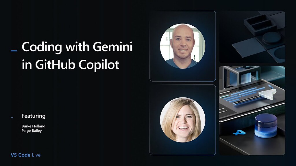 VS Code Live: Coding with Gemini in GitHub Copilot - coding - Art of Smart