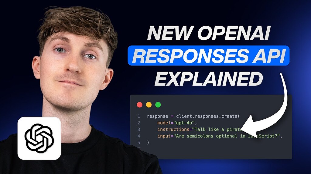 OpenAI Just Changed Everything (Responses API Walkthrough) - open-source - Art of Smart