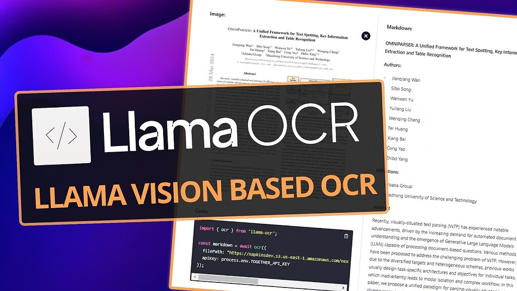LlamaOCR - Building your Own Private OCR System - coding - Art of Smart