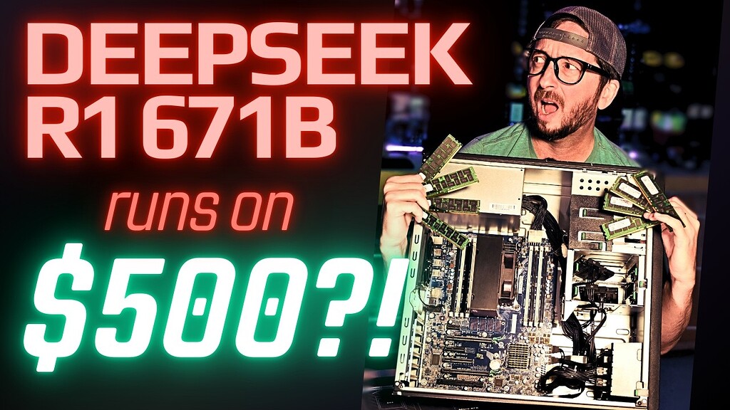 Deepseek R1 671b on a $500 AI PC! - benchmarking - Art of Smart