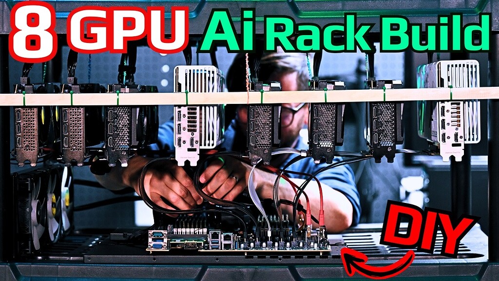 8 GPU Local Ai Home Server Rack Build - nvidia - Art of Smart