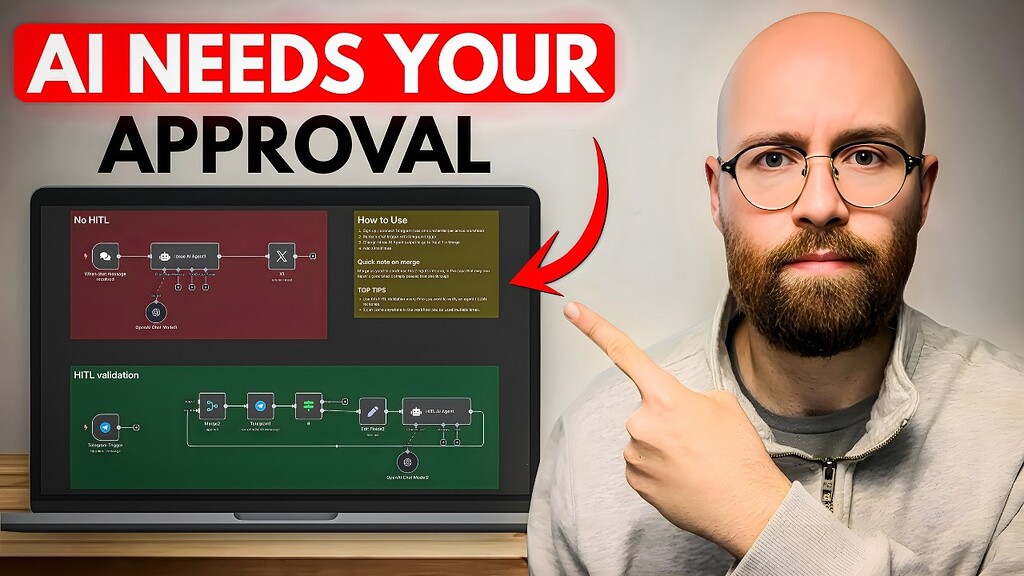 How to Approve AI Agent Responses Before They Post (n8n Human in the Loop) - open-source - Art ...