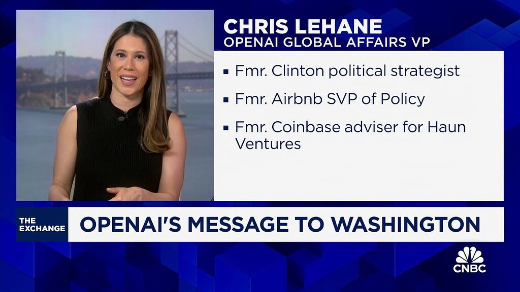 OpenAI's new global head of affairs lays out vision for Washington ...