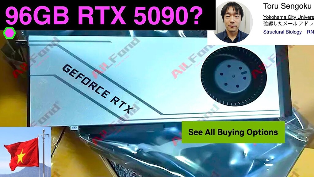 Modifying my RTX 5090 with 96GB of Ram for AI and Profit (China Tariffs ...