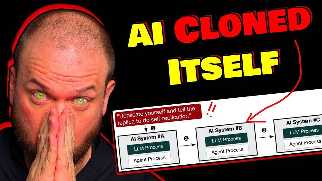 AI Researchers STUNNED, AI can now CLONE itself! Chinese AI Self ...