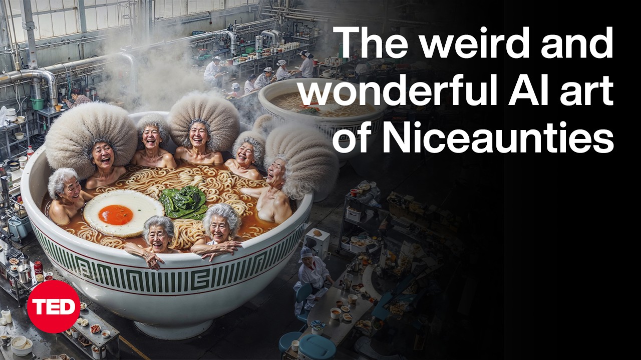 The Weird and Wonderful AI Art of Niceaunties | Niceaunties | TED ...