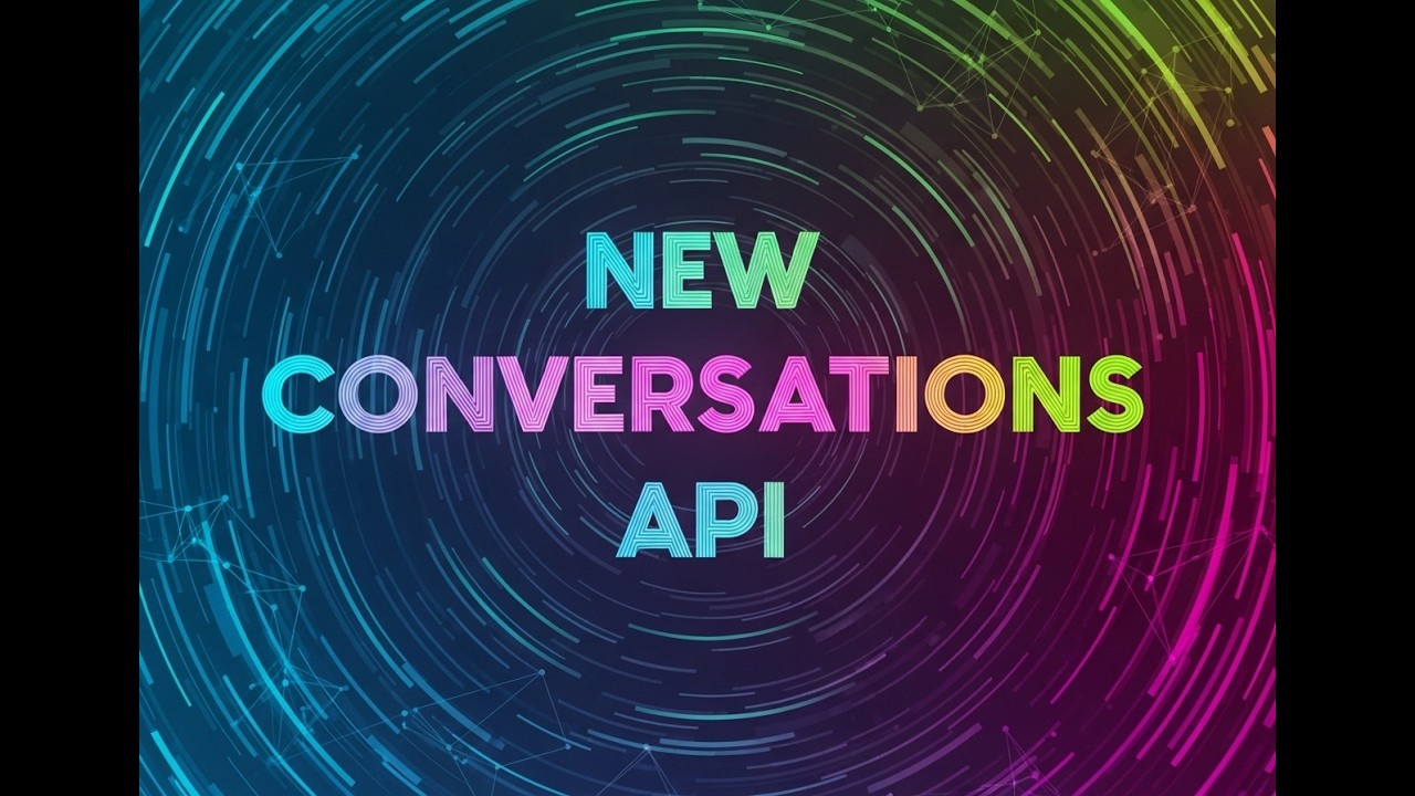 Learn how to use new conversations API from OpenAI - open-ai - Art of Smart