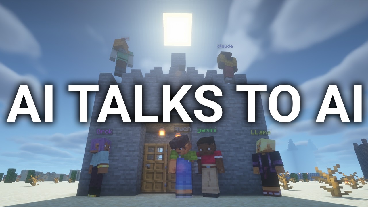 AI talks to AI in Minecraft - chat-gpt - Art of Smart