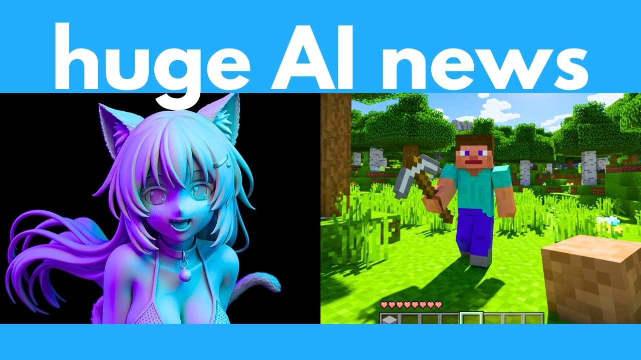 New AI beats NanoBanana, video to 3D, AI Minecraft, dish-washing robots, new open source models ...